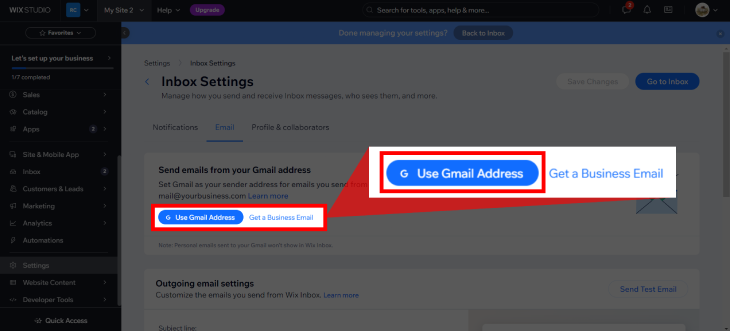 How To Connect Gmail Account To Wix | Wiksit